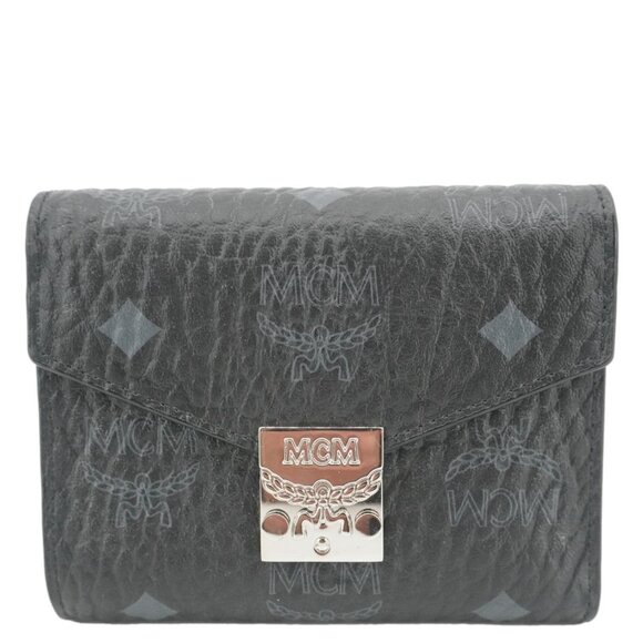 MCM | Bags | Mcm Patricia Three Fold Visetos Monogram Canvas Wallet ...